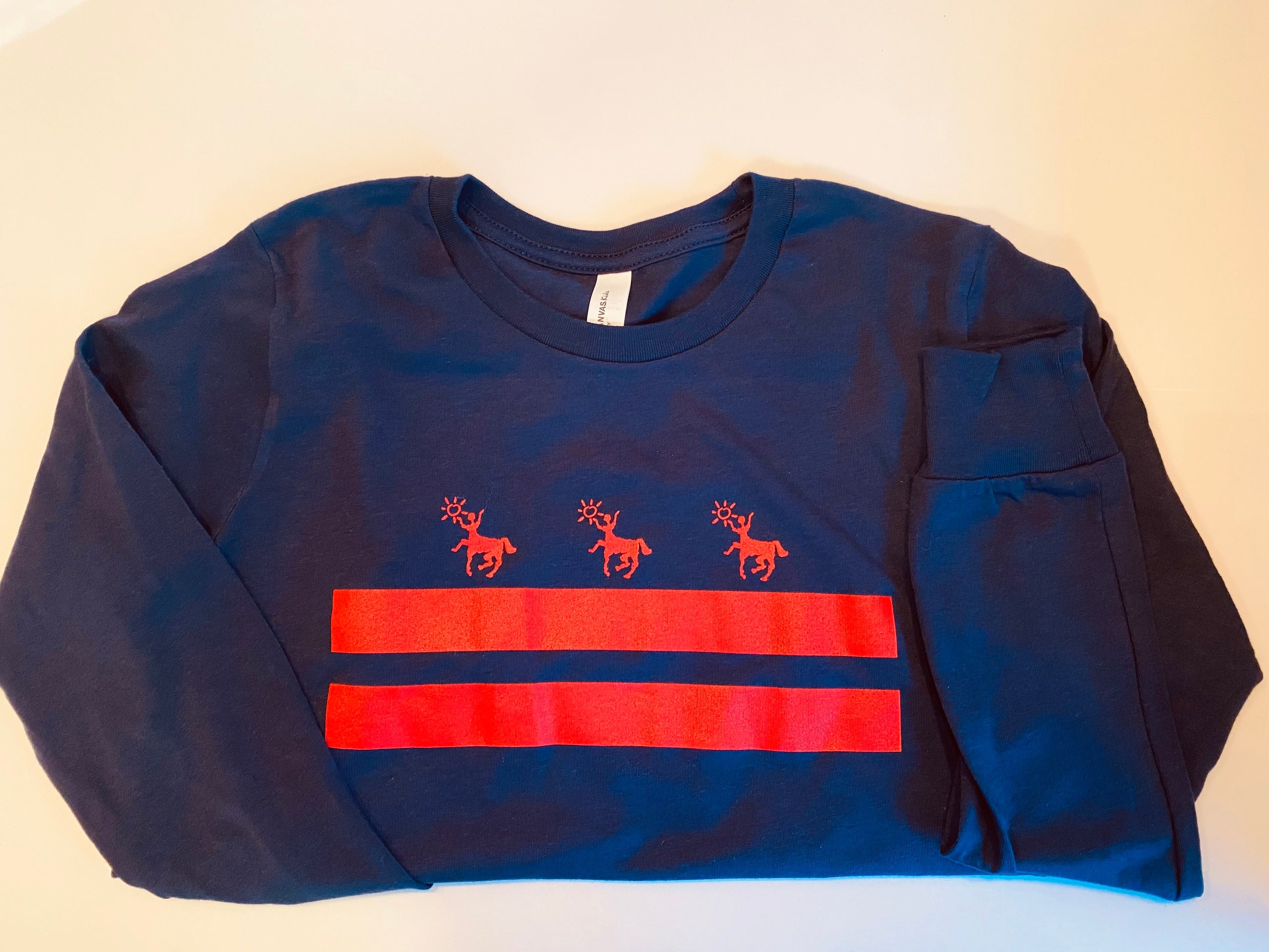 Kids "Centaurs flag" long slv shirt | Horace Mann PTA